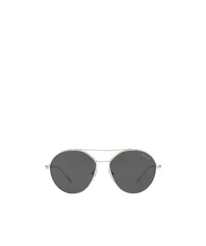 Prada Aviator Sunglasses With Logo Detail - Black