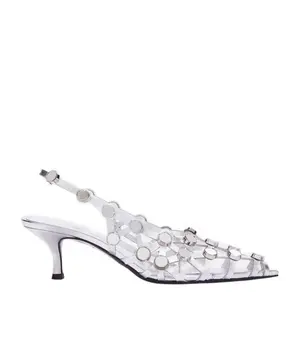 Attico The Grid Slingbacks