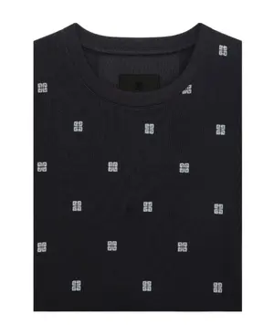 Givenchy Double Layered Slim Fit T-shirt In 4g Tulle - Black