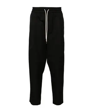 Drole De Monsieur Drawstring Cropped Trousers