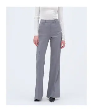 REMAIN BIRGER Christensen Press Fold Flared Pants