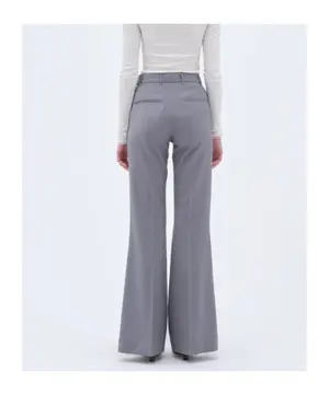 REMAIN BIRGER Christensen Press Fold Flared Pants