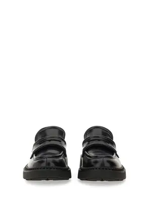 Ash Round Toe Loafers - Black