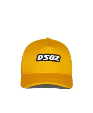 Dsquared2 Logo Embroidered Distressed Baseball Cap - Yellow