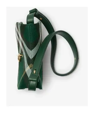 Burberry Rocking Horse Checked Crossbody Bag - Green