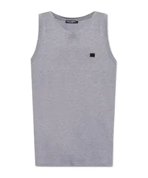 Dolce & Gabbana Oversized Logo Tag Singlet