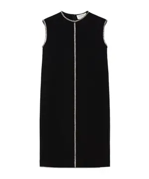 Sportmax Embellished Sleeveless Crewneck Dress
