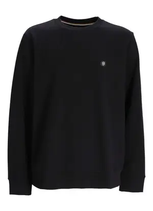 Hugo Boss Logo Plaque Crewneck Sweatshirt - Black