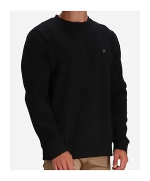 Hugo Boss Logo Plaque Crewneck Sweatshirt - Black