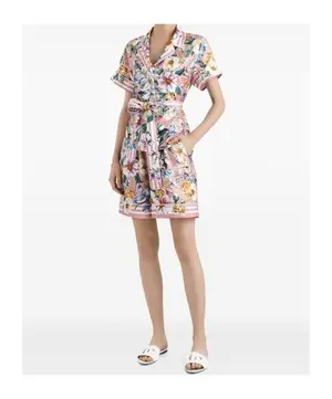 Dolce & Gabbana Allover Floral Printed Elastic Waist Shorts