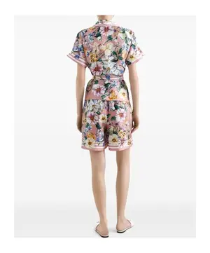 Dolce & Gabbana Allover Floral Printed Elastic Waist Shorts