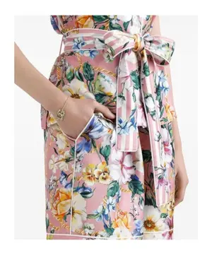 Dolce & Gabbana Allover Floral Printed Elastic Waist Shorts
