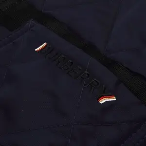 Burberry Diamond Quilted Jacket With Corduroy Collar