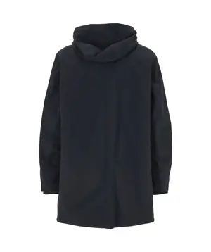 K-WAY Logo Patch Hooded Coat