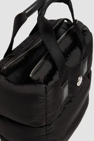 Moncler Logo Patch Padded Tote Bag - Black