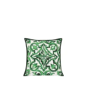 Dolce & Gabbana Dolce Gabbana Motif Printed Small Cushion - Multicolour