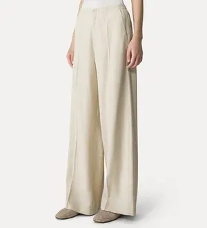FORTE_FORTE Soft Pleated Trousers - Dune