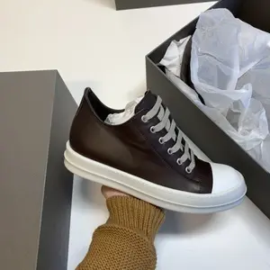 Rick Owens Lace-up Low-top Sneakers - Black