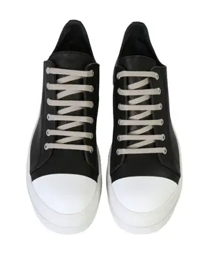 Rick Owens Lace-up Low-top Sneakers - Black