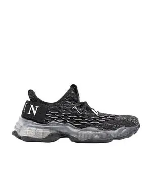 Philipp Plein Hexagonal Logo Runner Sneakers - Black