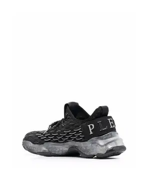 Philipp Plein Hexagonal Logo Runner Sneakers - Black