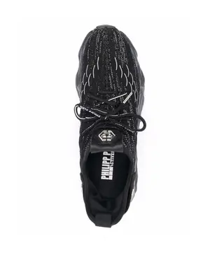 Philipp Plein Hexagonal Logo Runner Sneakers - Black