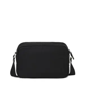 Prada Logo Plaque Zipped Shoulder Bag