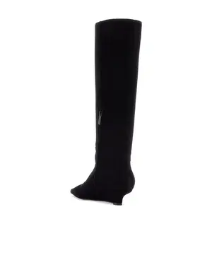TOTEME Pointed Toe Wedge Boots With Side Zip
