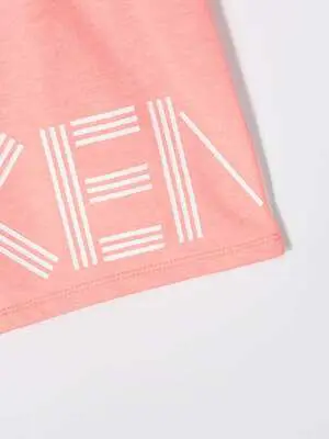 Kenzo Color Block Logo Print Shorts