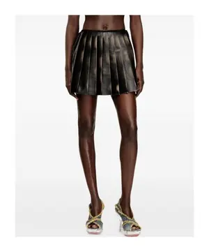 DIESEL® Pleated Mini Skirt With Distressed Effect