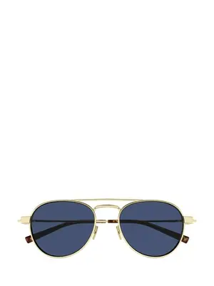 Saint Laurent Sl 708 Metal Aviator Sunglasses - Blue