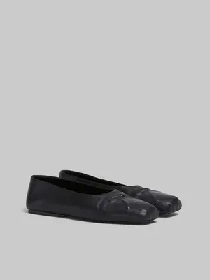 Marni Seamless Little Bow Ballet Flats - Black