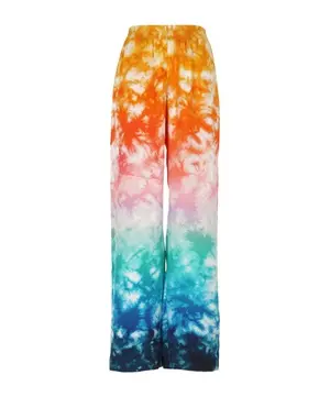 Casablanca Straight-leg Satin Trousers - Multicolor