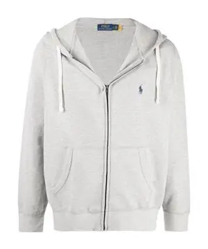 Polo Ralph Lauren Logo Embroidered Zip Hoodie - No
