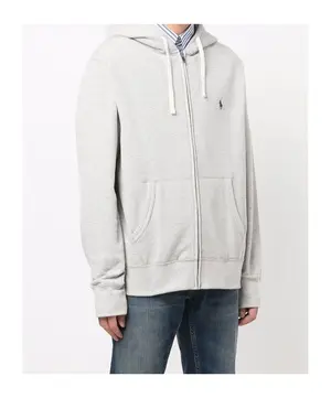 Polo Ralph Lauren Logo Embroidered Zip Hoodie - No