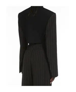 Sportmax Utopia Cropped Pinstripe Blazer