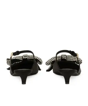 Dolce & Gabbana Embellished Slingback Pumps - Black