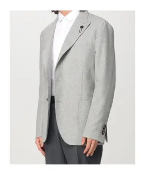 LARDINI Single-breasted Tailored Blazer - Gray