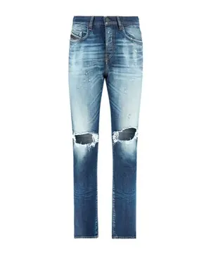 DIESEL® D-viker Straight-leg Jeans With Knee Slits