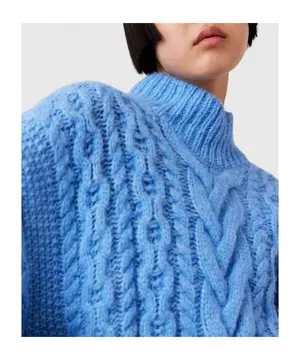 Stella McCartney Two-tone Cable Knit Oversized Jumper