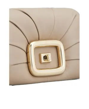 ROGER VIVIER Logo Engraved Foldover Top Shoulder Bag