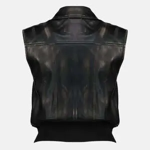DIESEL® G-inko Distressed Effect Bomber Vest - Black