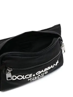 Dolce & Gabbana Logo Zipped Belt Bag - Black