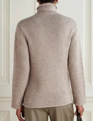 THE ROW Mariam Turtleneck Jumper - Light Pebble