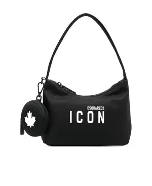 Dsquared2 Logo-printed Zipped Shoulder Bag - Black