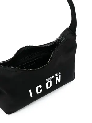 Dsquared2 Logo Printed Zipped Shoulder Bag