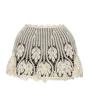 Magda Butrym Crochet Overlay Mini Skirt