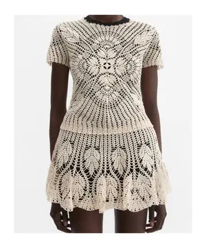 Magda Butrym Crochet Overlay Mini Skirt