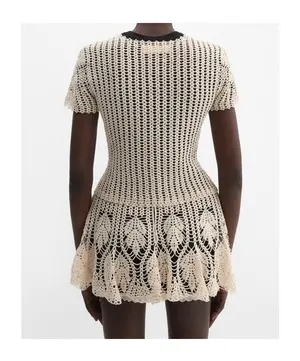 Magda Butrym Crochet Overlay Mini Skirt