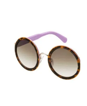 Marc Jacobs Tortoiseshell Oval Sunglasses With Logo Detail - Multicolor